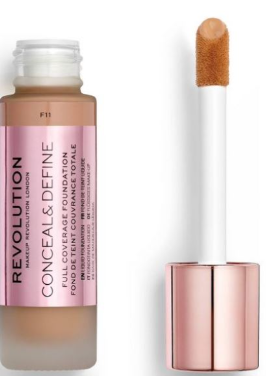Makeup Revolution Conceal And Define Full Coverage Foundation Color F11 ...