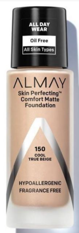 Almay Skin Perfecting Comfort Matte Foundation Color 150 Cool True ...