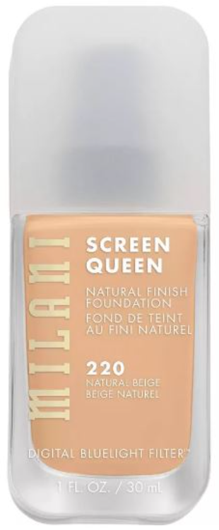 Milani Screen Queen Natural Finish Foundation Color 220 Natural Beige ...