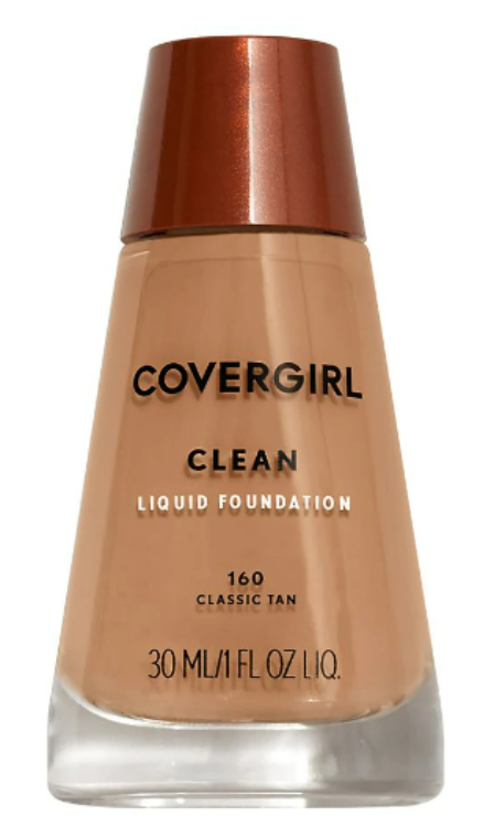 Covergirl Clean Liquid Foundation 160 Classic Tan - 1Source