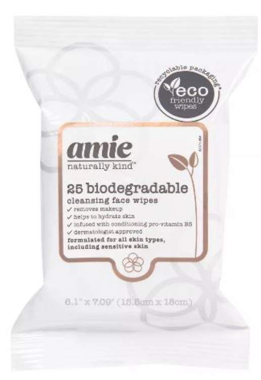 Amie Biodegradable Cleansing Face Wipes - 1Source
