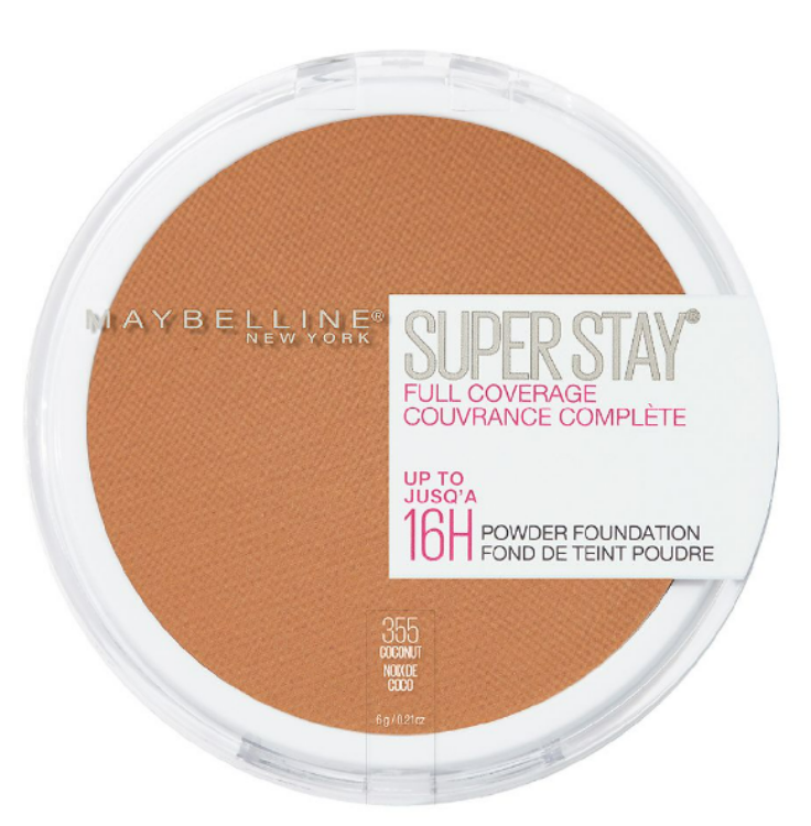 Maybelline Superstay Full Coverage Powder Foundation Makeup 355 Coconut ...