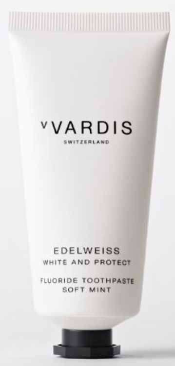 Vvardis Edelweiss White And Protect Fluoride Toothpaste Soft Mint - 1Source