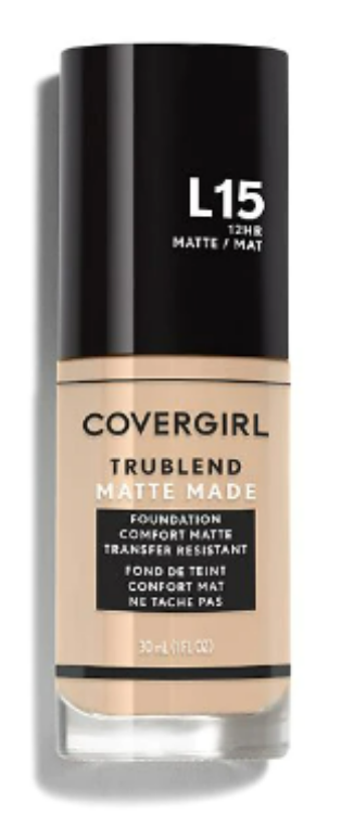 Covergirl Trublend Matte Made Liquid Makeup L15 Porcelain - 1Source