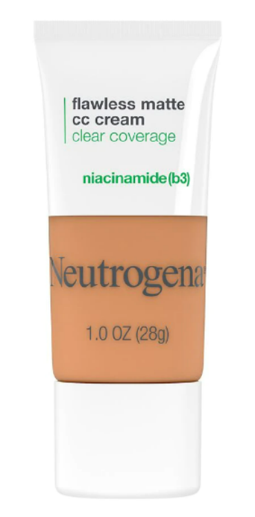 Neutrogena Clear Coverage Flawless Matte CC Cream Fragrance Free Ginger ...