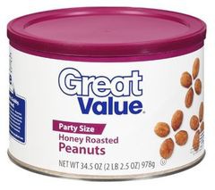 Great Value Honey Roasted Peanuts - 1Source