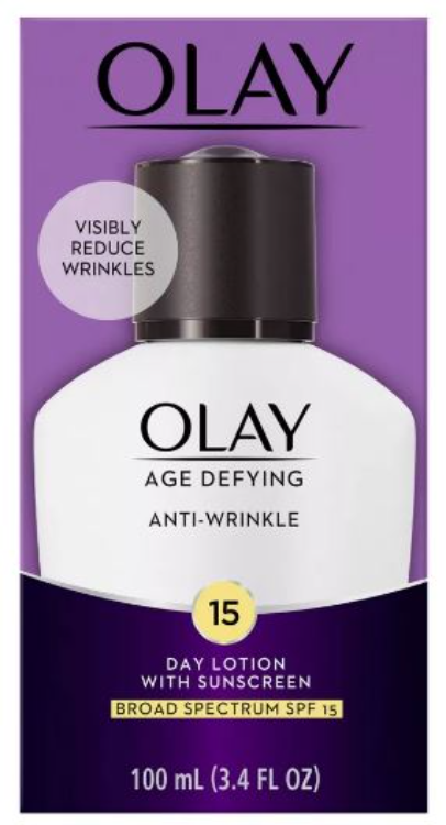 Olay Age Defying Anti Wrinkle Day Lotion With Sunscreen Spf 15 - 1Source