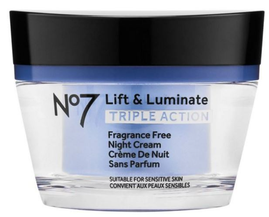 No 7 Lift & Luminate Triple Action Fragrance Free Night Cream - 1Source