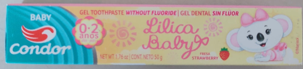 Baby Condor Gel Toothpaste Without Fluoride Lilica Baby Fresa ...