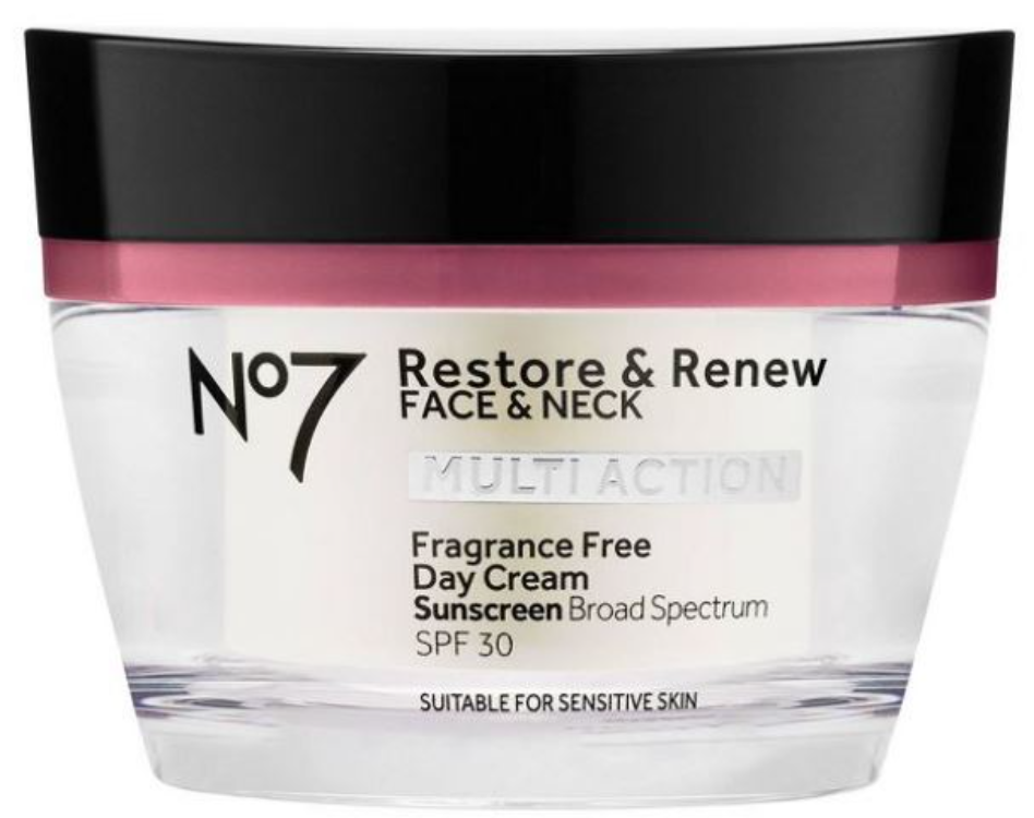 No7 Restore & Renew Face & Neck Multi Action Fragrance Free Day Cream ...