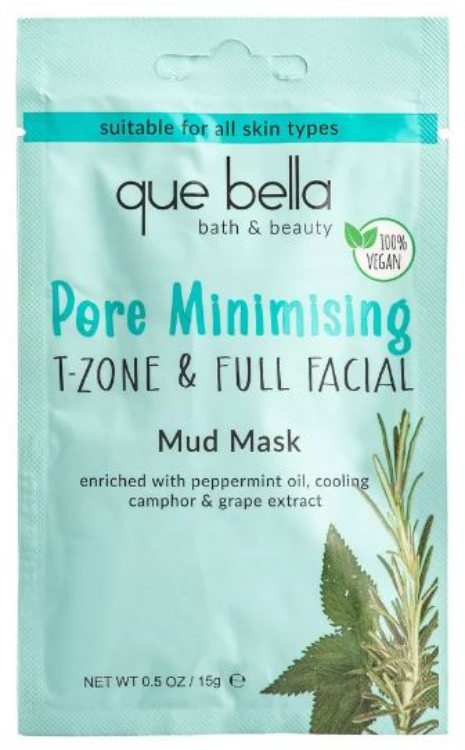 Que Bella Pore Minimizing T Zone & Full Facial Mud Mask - 1Source