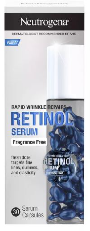 Neutrogena Rapid Wrinkle Repair Retinol Serum Capsules Fragrance Free ...