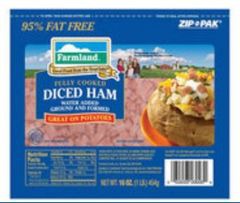 Farmland Foods Diced Ham, 16Oz - 1Source