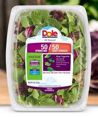 Dole Salads Spring Mix And Baby Spinach Blend Clamshell - 1Source