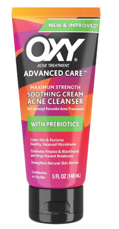 OXY Maximum Strength Soothing Cream Acne Cleanser - 1Source
