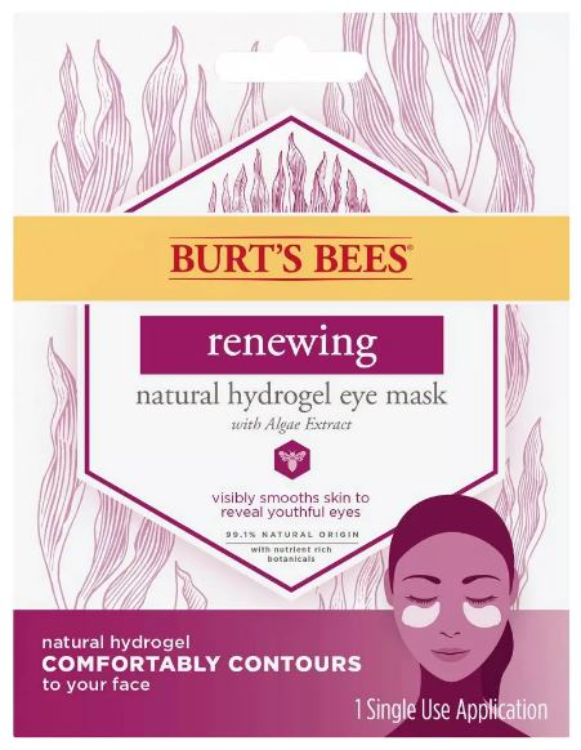 Burt'S Bees Renewing Natural Hydrogen Eye Mask With Algae Extract - 1Source