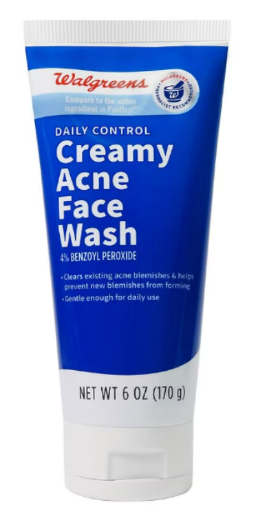 Walgreens Daily Creamy Benzoyl Peroxide Acne Face Wash - 1Source
