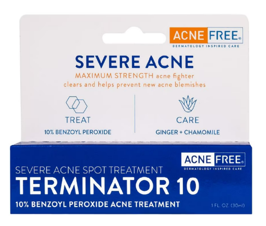 Acnefree Terminator 10 Acne Spot Treatment With Benzoyl Peroxide - 1Source