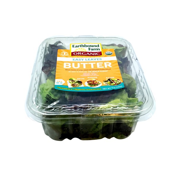 Earthbound Easy Leaves Butter Lettuce - 1Source