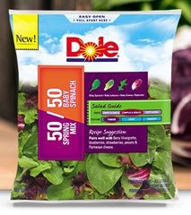 Dole Salads Spring Mix And Baby Spinach Blend Bag - 1Source