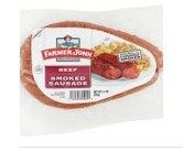Farmer John Beef Rope Sausage - 1Source