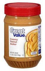 Great Value Peanut Butter Creamy, 28Oz - 1Source