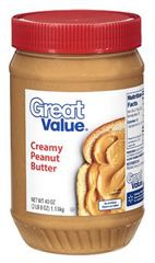 Great Value Peanut Butter Creamy, 40Oz - 1Source