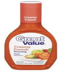 Great Value Creamy French Dressing - 1Source