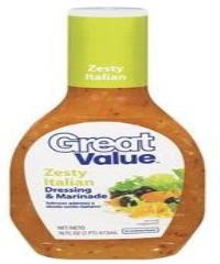 Great Value Zesty Italian Dressing - 1Source