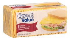 Great Value Deluxe American Cheese, 48 Oz. - 1Source