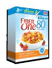Fiber One Cereal, 80 Calories Honey Squares - 1Source