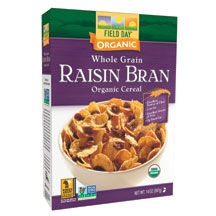 Field Day Organic Whole Grain Raisin Bran Cereal - 1Source