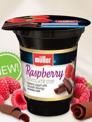 Muller Ice Cream Inspired, Raspberry Chocolate Chip Yogurt - 1Source