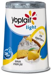 Yoplait Light Yogurt, Lemon Cream Pie - 1Source