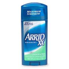 Arrid XX Solid Antiperspirant & Deodorant, Unscented - 1Source