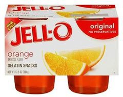Jell-O Orange Gelatin Snacks, 4 Pack - 1Source