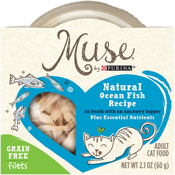 Muse By Purina Natural Ocean Fish Recipe In Broth With An Anchovy ...