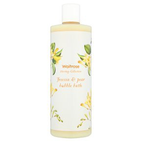 Waitrose Heritage Collection Freesia & Pear Bubble Bath - 1Source