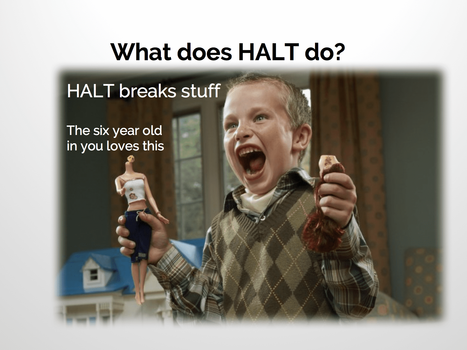 Seminar: HALT Techniques and connecting to program objectives - Accendo ...