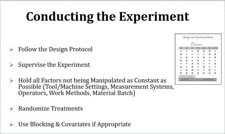 Conducting the Experiment - Accendo Reliability