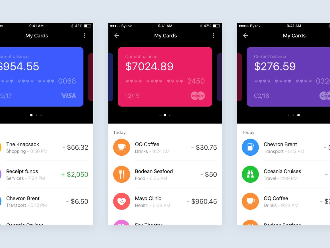 Wallet Concept - Sketch & Principle Freebie