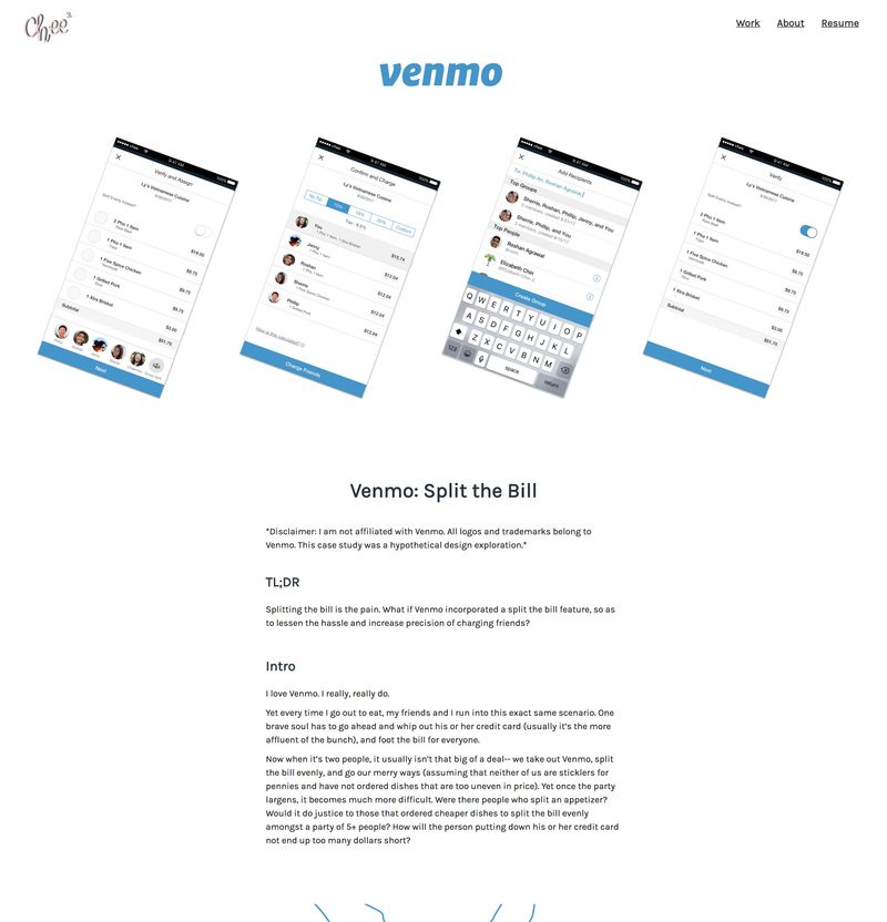 Venmo | Splitting the Bill