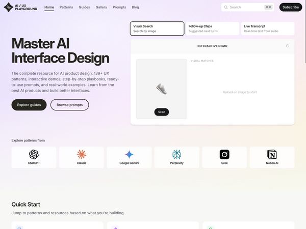 AI UX Playground