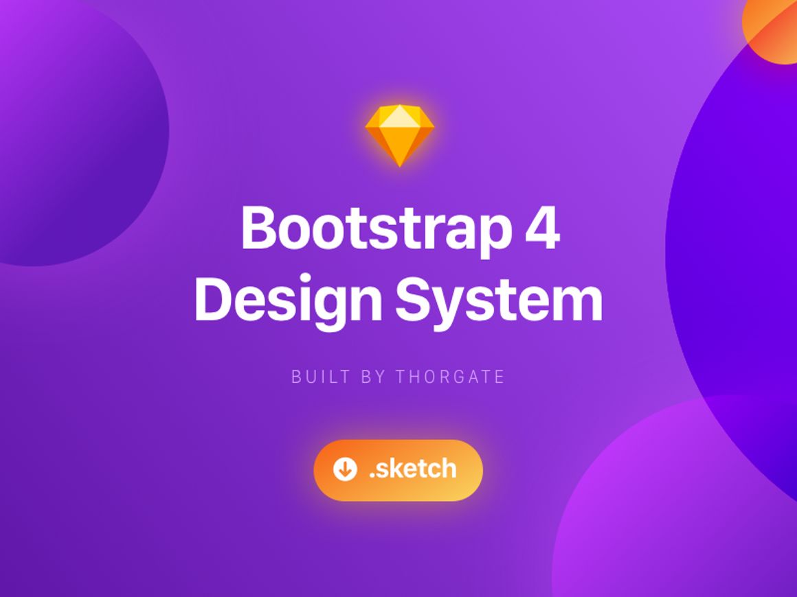 Bootstrap Design 4 System - Sketch Freebie