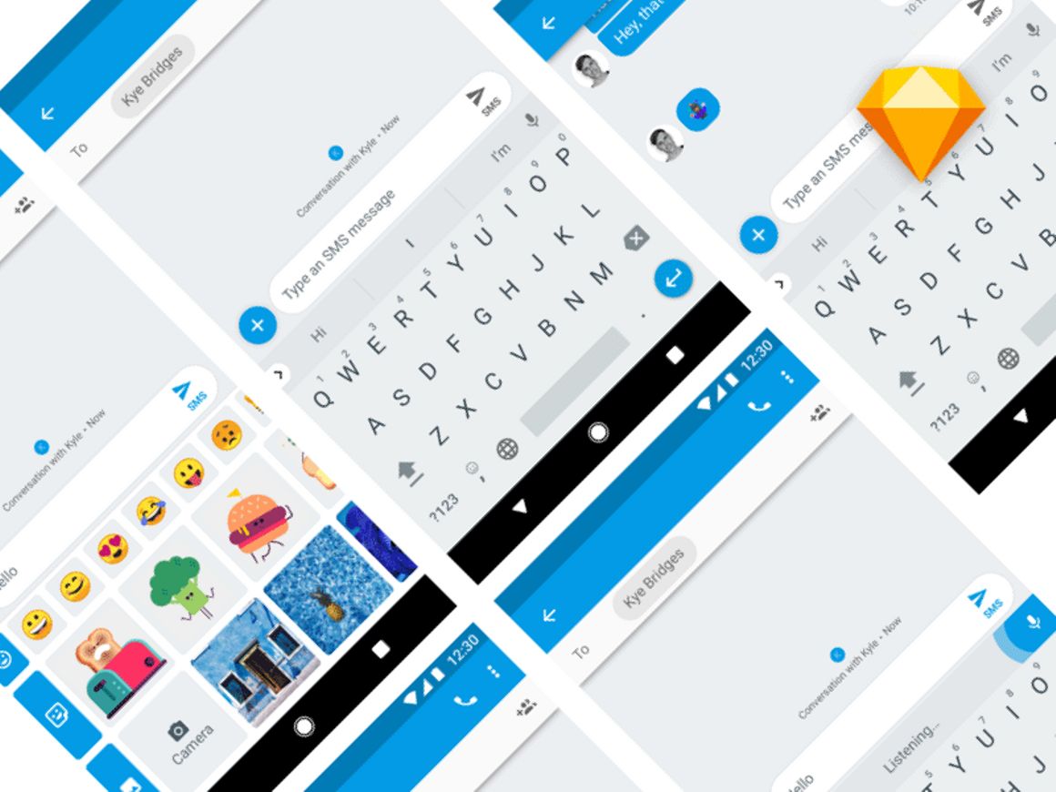 Android O keyboards in Sketch