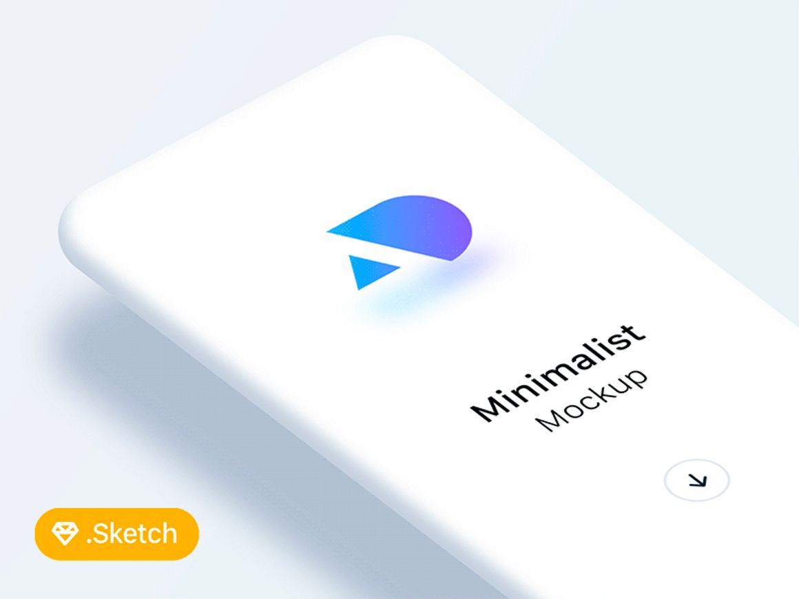 Free Minimalist Phone Mockups For Sketch 6936