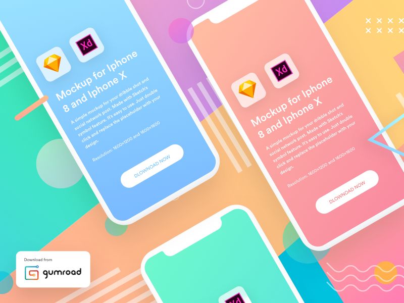 Iphone X presentation mockup
