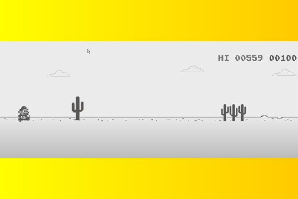 Cómo convertir en Mario Bros al dinosaurio del juego de Google Chrome