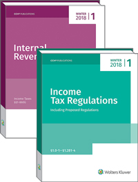 Internal Revenue Code / Income Tax Regulations Bundle (Winter 2018 ...