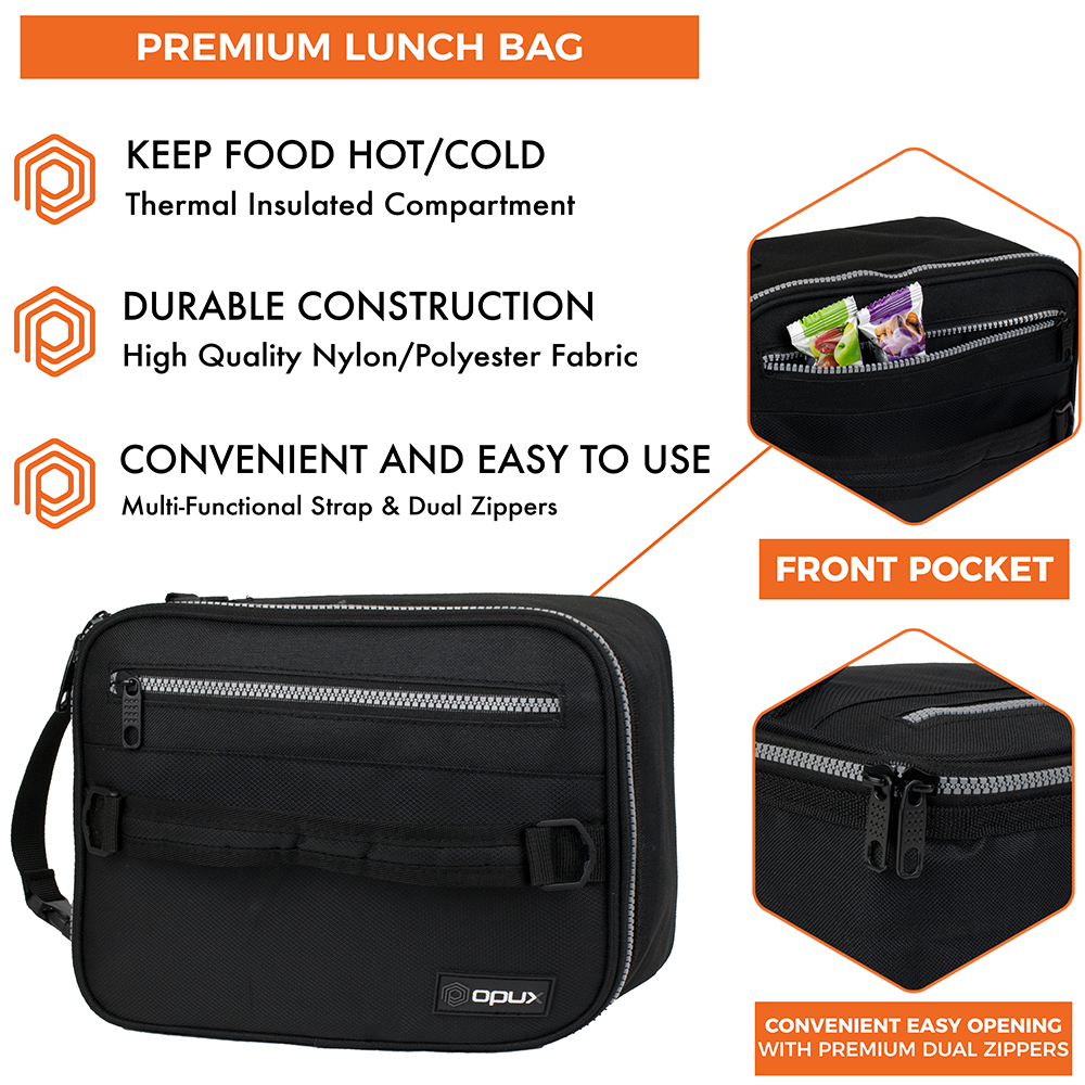 Insulated Lunch Bag Adult Small Lunch Box For Work Office School Men ...